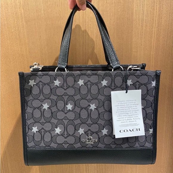 Coach | Bags | Coach Smokeblack Dempsey Carryall In Signature Jacquard ...